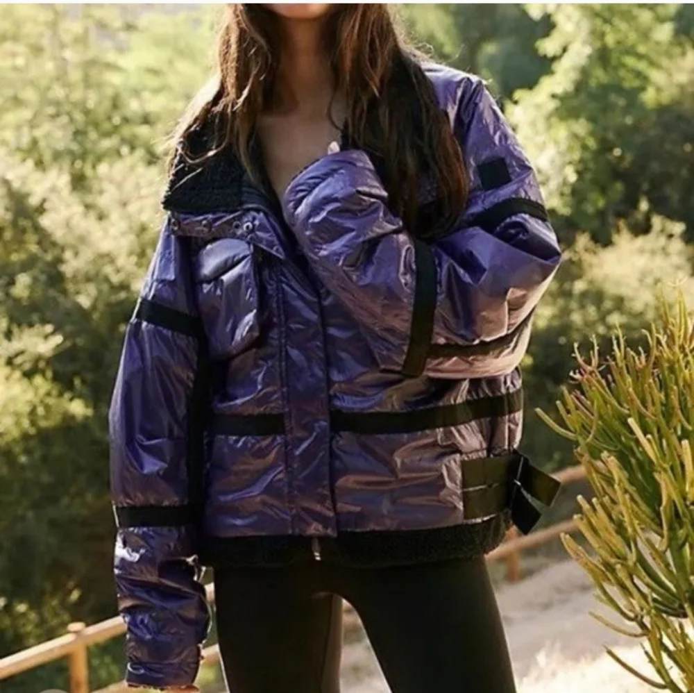 Free People | Jackets & Coats | Free People Movement Vagabond Purple ...